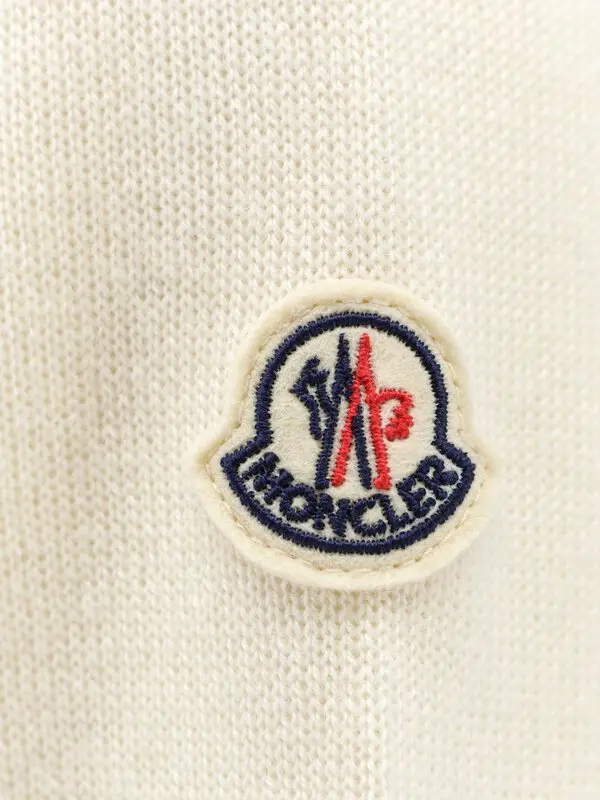 Moncler Nylon Down Jacket With Virgin Wool Inserts