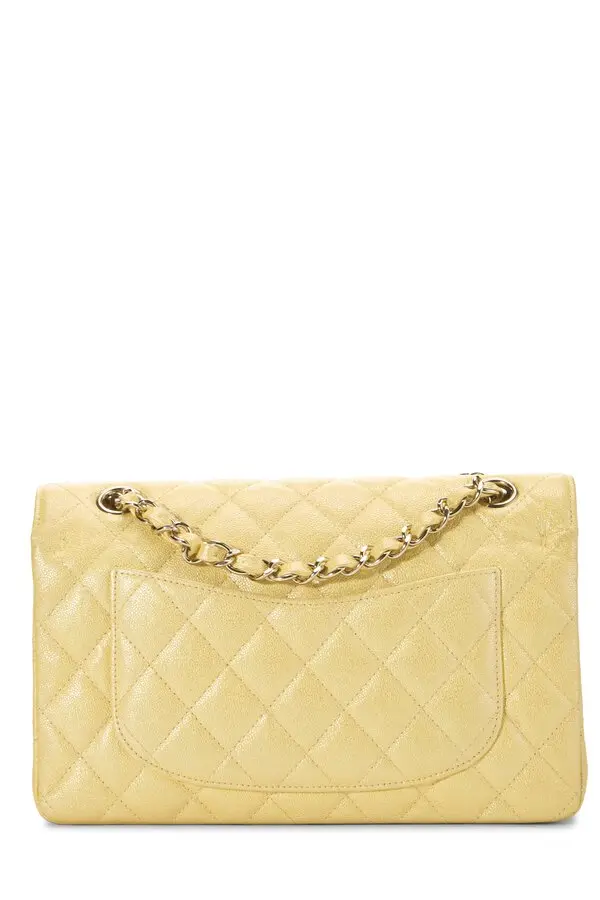 Chanel Iridescent Quilted Caviar Classic Double Flap Small
