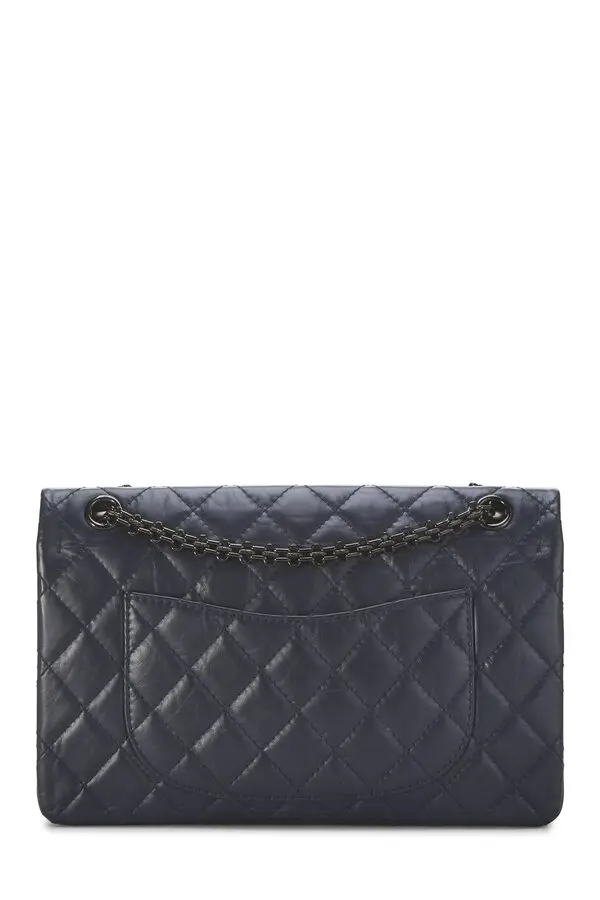 Chanel Calfskin 2.55 So Black Reissue Flap 226