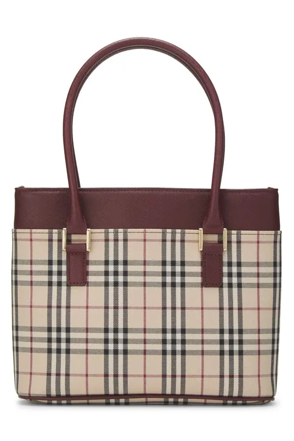 Burberry Check Jacquard Handbag