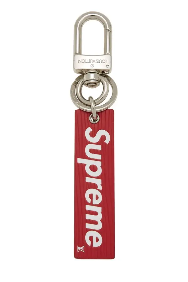 LOUIS VUITTON Supreme X Epi Keychain