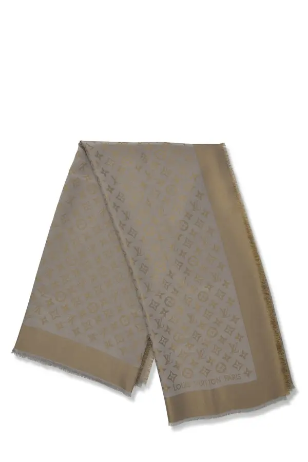 LOUIS VUITTON Silk Monogram Sunshine Shawl
