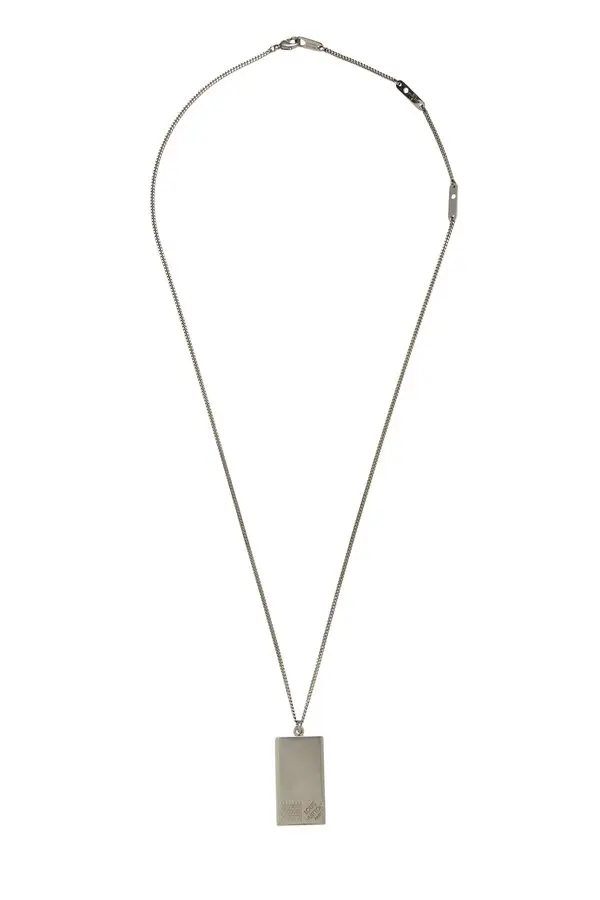 LOUIS VUITTON Collier Plaque Damier Necklace