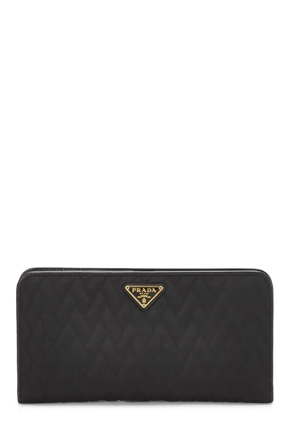 Prada Quilted Tessuto Zip Wallet