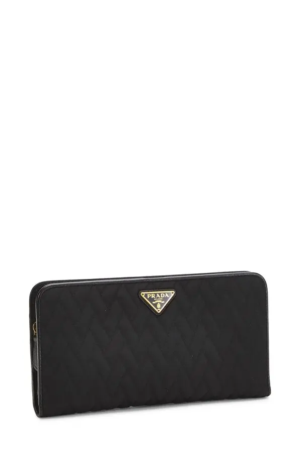 Prada Quilted Tessuto Zip Wallet