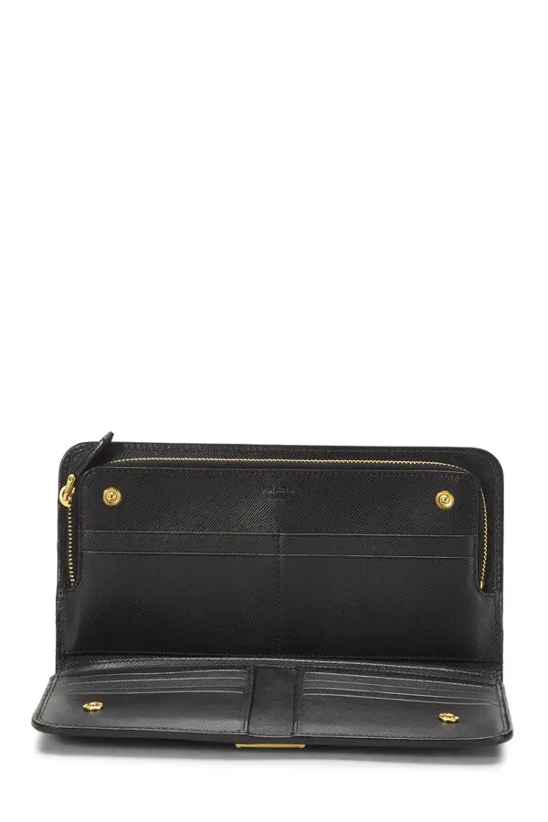 Prada Quilted Tessuto Zip Wallet