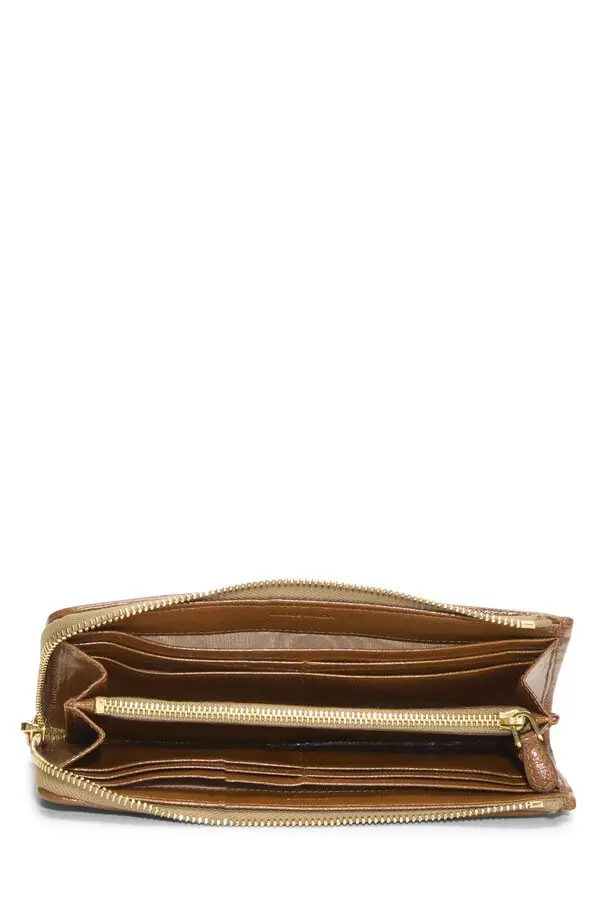 Prada Woven Zip Around Wallet