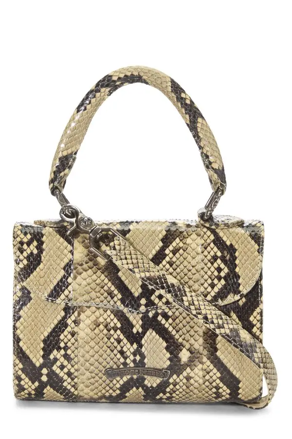 Chrome Hearts Multicolor Python Cross Top Handle Bag