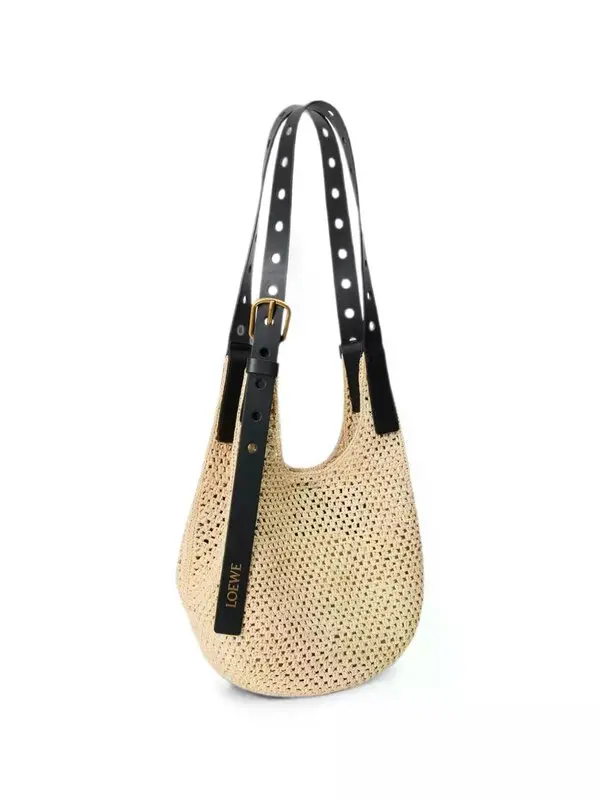 Loewe X Paula Ibiza Punch Hole Interwoven Shoulder Bag