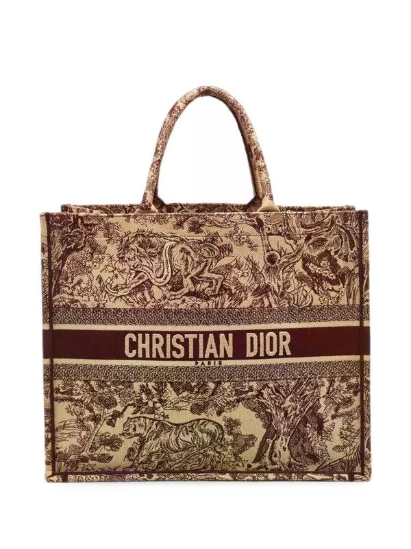 Dior 2018 Book Toile De Jouy Tote Bag - Neutrals