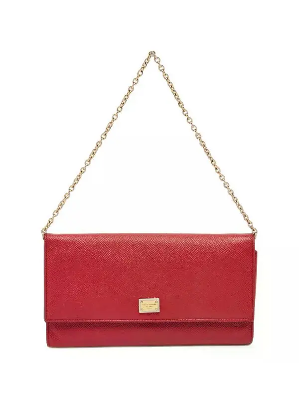 Dolce & Gabbana Logo-plaque Chain-strap Wallet