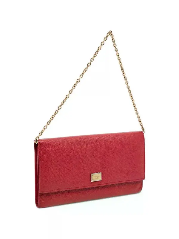 Dolce & Gabbana Logo-plaque Chain-strap Wallet