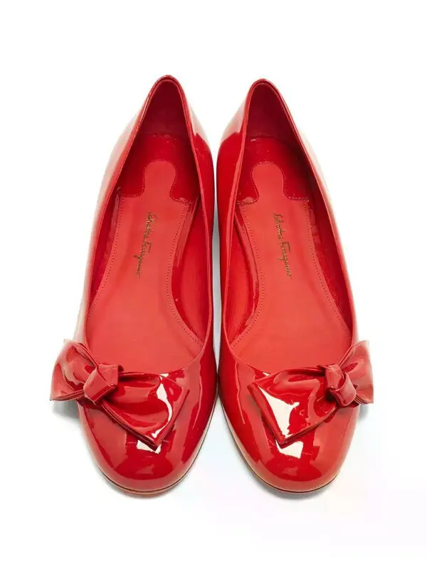 FERRAGAMO Avola Bow-detail Ballet Flats