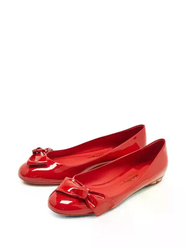 FERRAGAMO Avola Bow-detail Ballet Flats