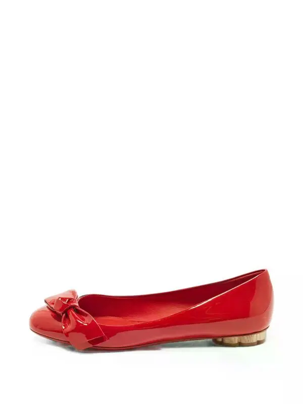 FERRAGAMO Avola Ballet Flats - Red