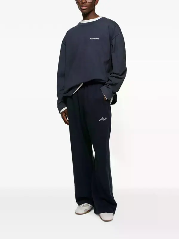 Acne Studios Layered Logo Print Sweatshirt