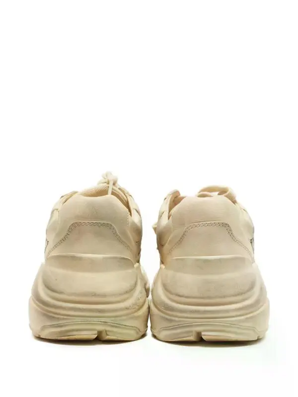 Gucci Rhyton Lace-up Graphic Print Sneakers - Neutrals