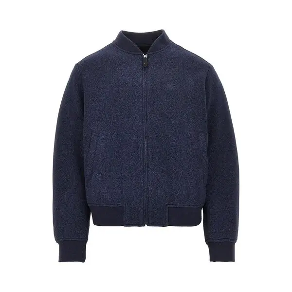 Etro Jerey Jacket With Jacquard Arnica Motif