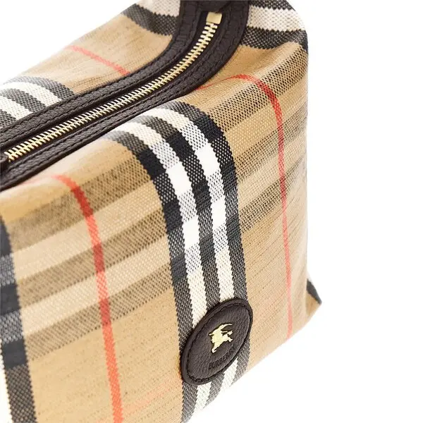 Burberry Check Canvas 'highlands' Shoulder Bag - Brown