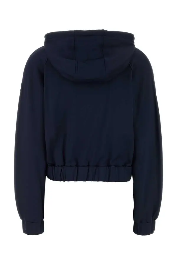Moncler Stretch Jersey Zip-up Hoodie