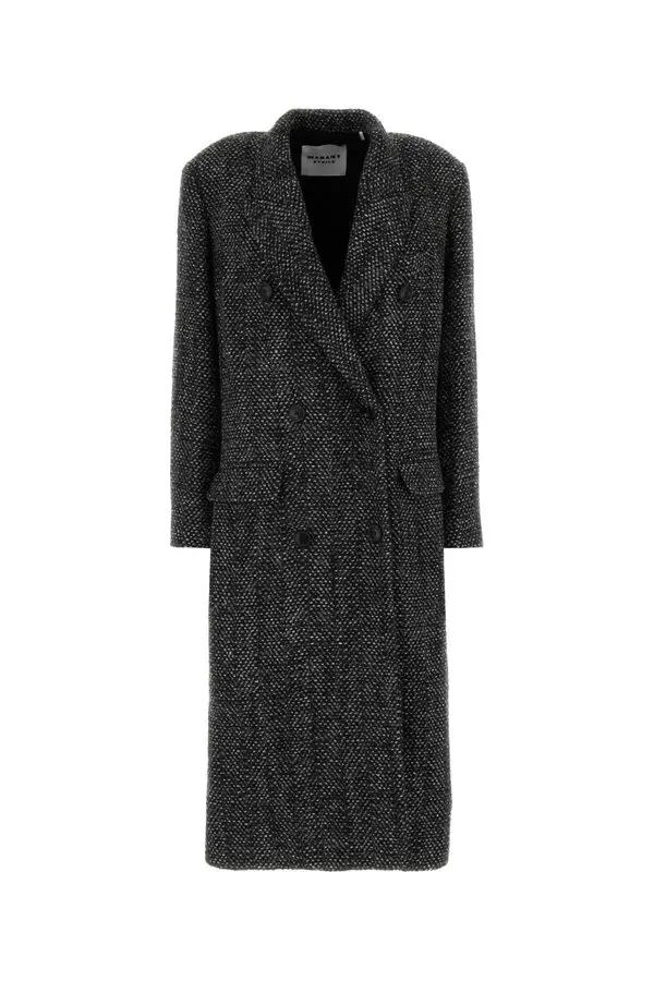 Isabel Marant Étoile Melange Knit Coat - Gray