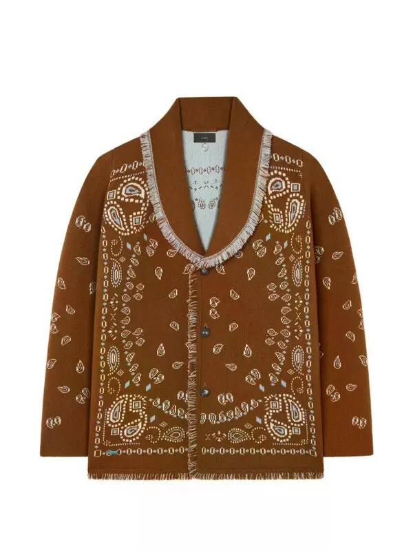 Alanui Bandana-print Cardigan