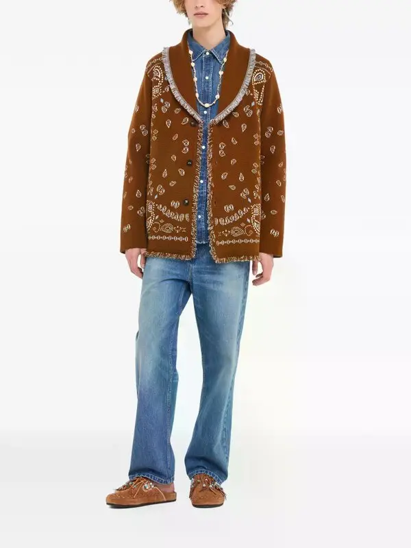 Alanui Bandana-print Cardigan