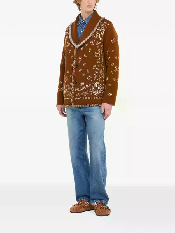Alanui Bandana-print Cardigan