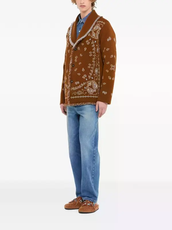 Alanui Bandana-print Cardigan