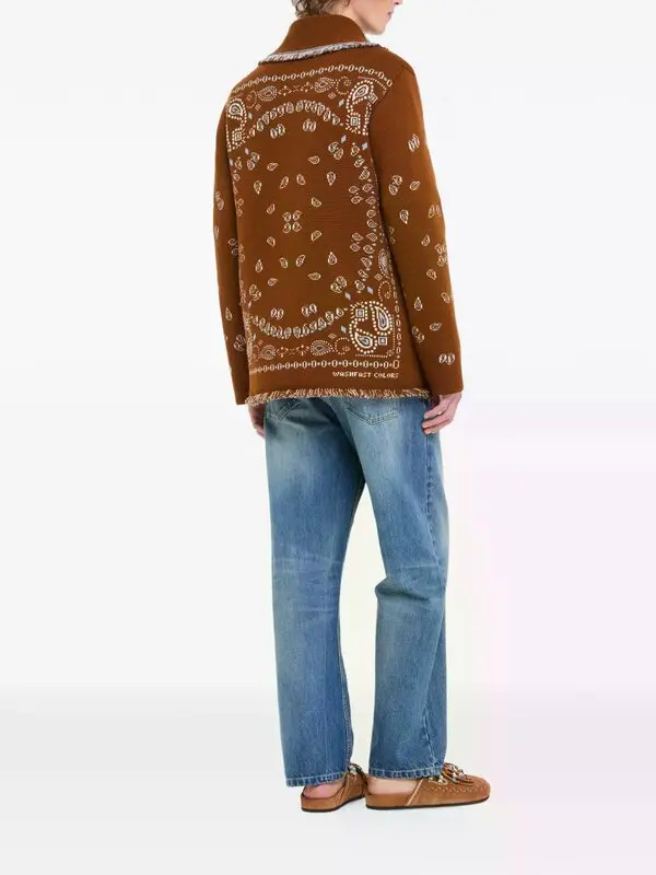 Alanui Bandana-print Cardigan