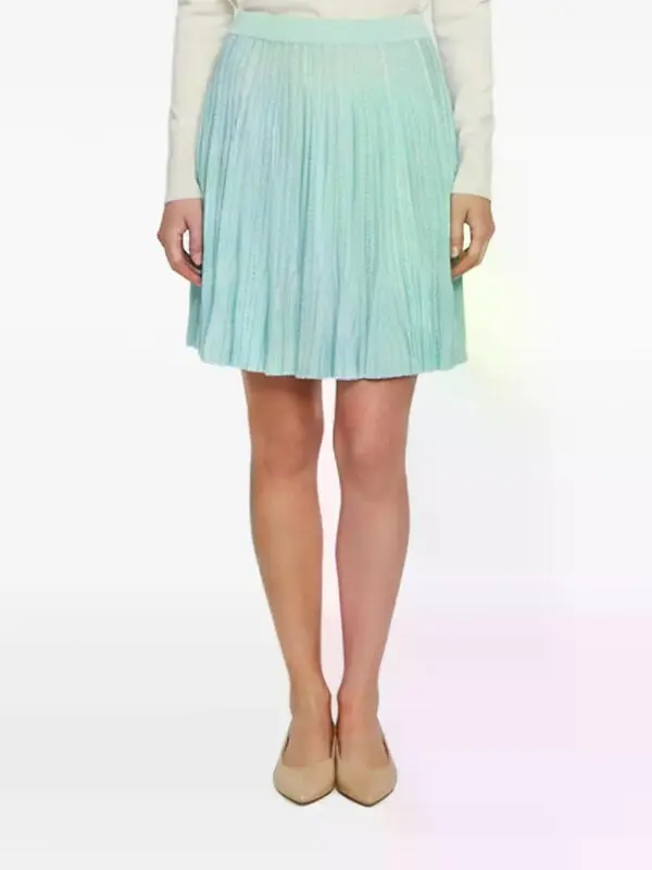 Givenchy Flared Knit Mini Skirt - Blue