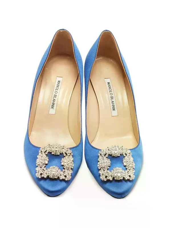 Manolo Blahnik Hangisi Buckle Pumps