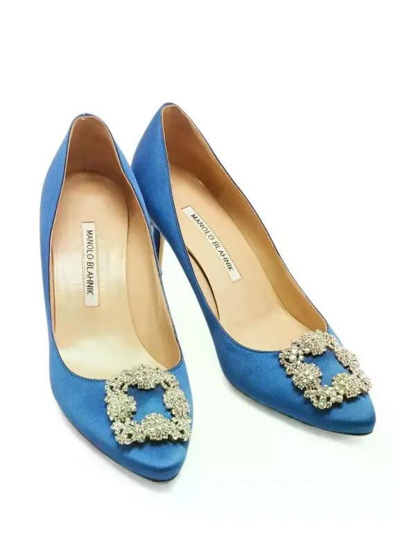 Manolo Blahnik Hangisi Buckle Pumps