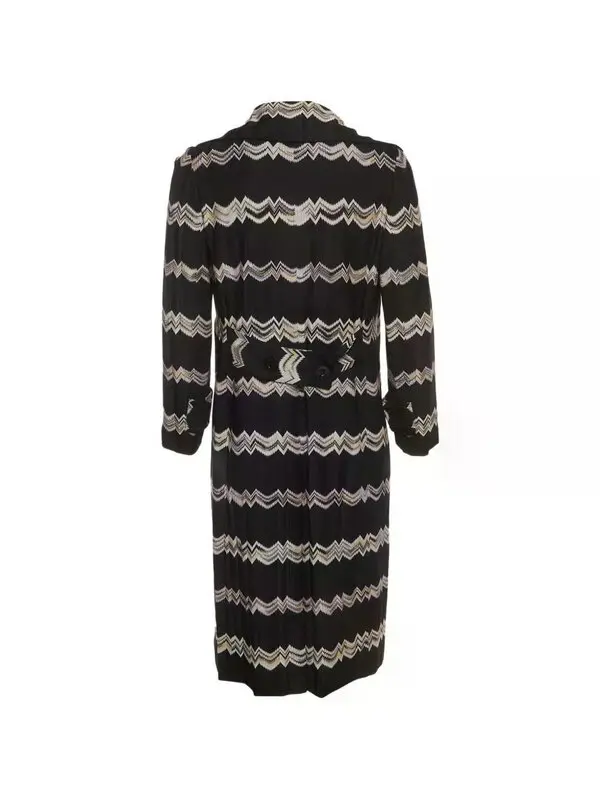 Missoni Double-breasted Chevron Knit Coat