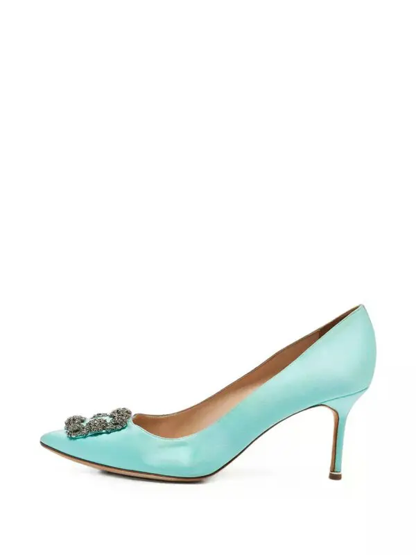 Manolo Blahnik Hangisi Crystal-embellished Pumps
