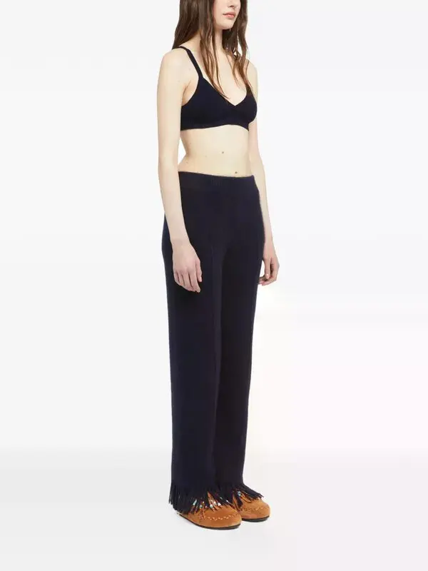 Alanui Finest Fringed-hem Trousers