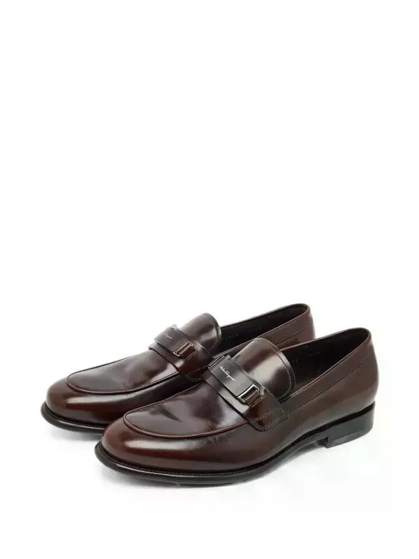 FERRAGAMO Logo-plaque Penny Loafers