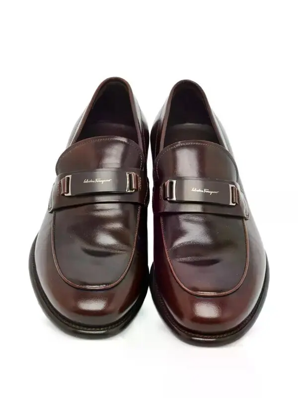 FERRAGAMO Logo-plaque Penny Loafers