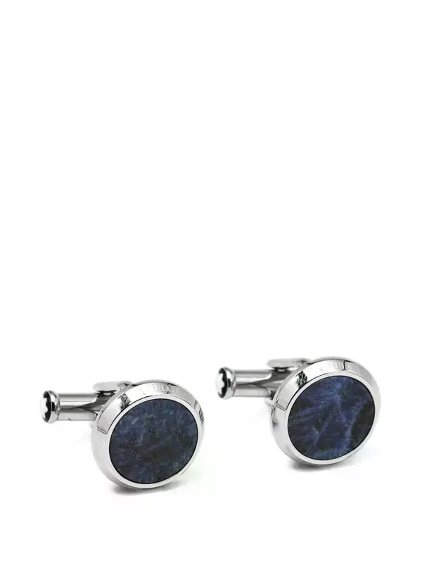 Montblanc Sodalite Stainless Steel Cufflinks - Silver