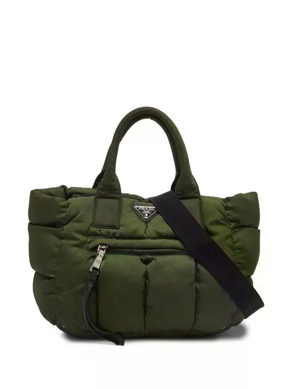 Prada Quilted Tote Bag - Green