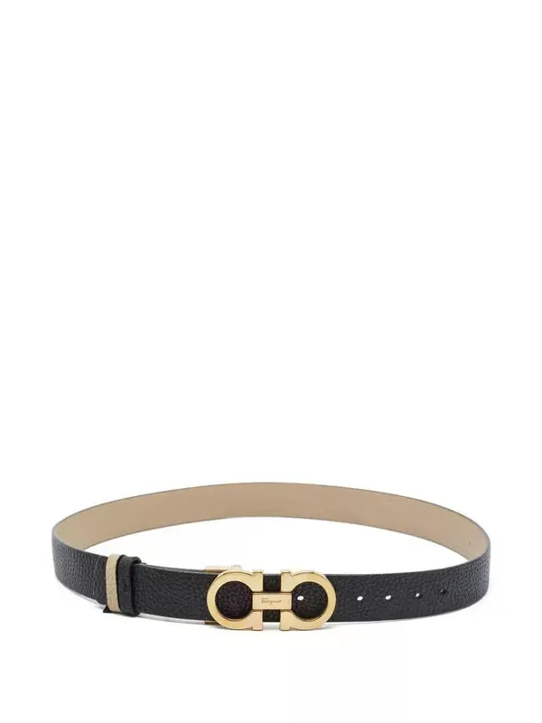 FERRAGAMO Gancini Reversible Belt - Black