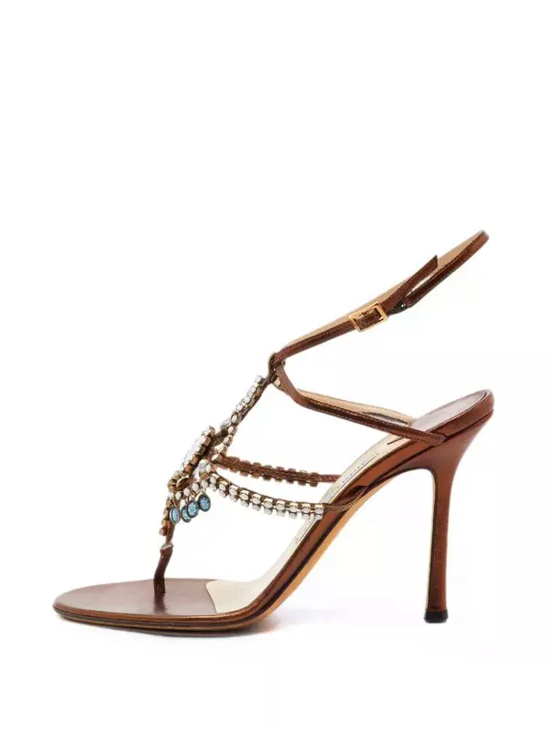 Axel Arigato Embellished T-strap Stiletto Sandals