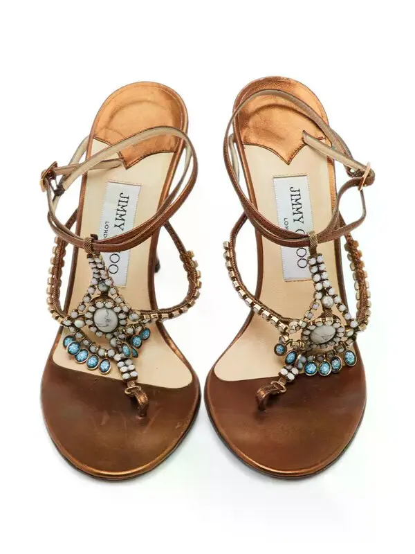 Axel Arigato Embellished T-strap Stiletto Sandals