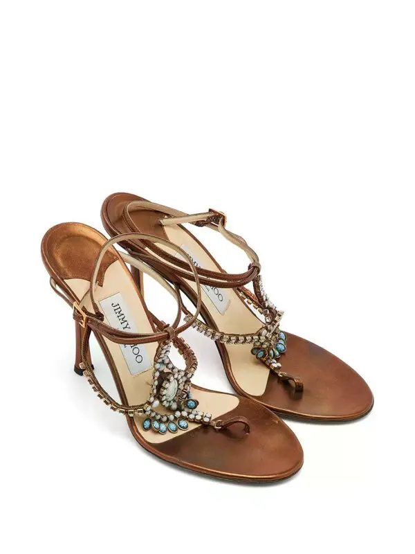 Axel Arigato Embellished T-strap Stiletto Sandals