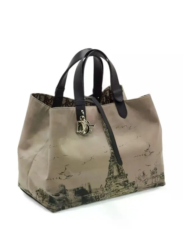 Dior Paris Eiffel Tower Tote Bag - Neutrals