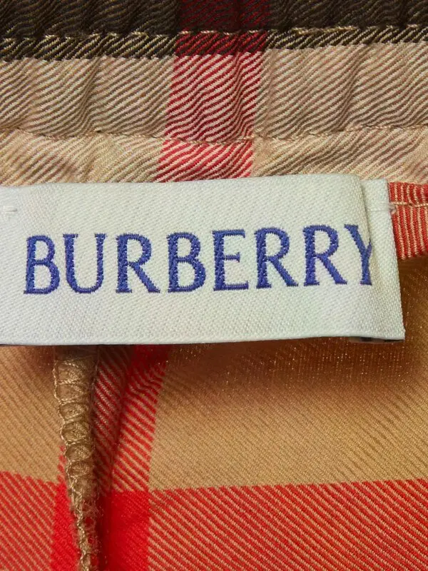Burberry Check Wide-leg Trousers