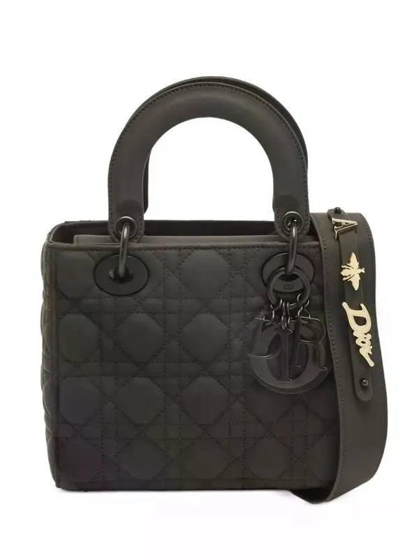 Dior Lady My Abcdior Cannage Tote Bag - Black