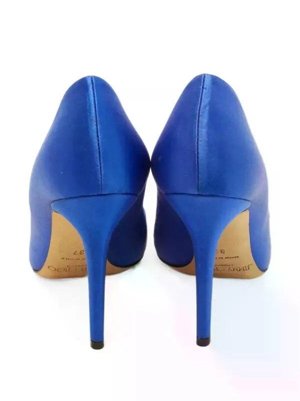 JIMMY CHOO Crystal-embellished Satin Pumps