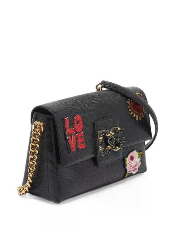 Dolce & Gabbana Dg Millennials Patch Embellished Shoulder Bag