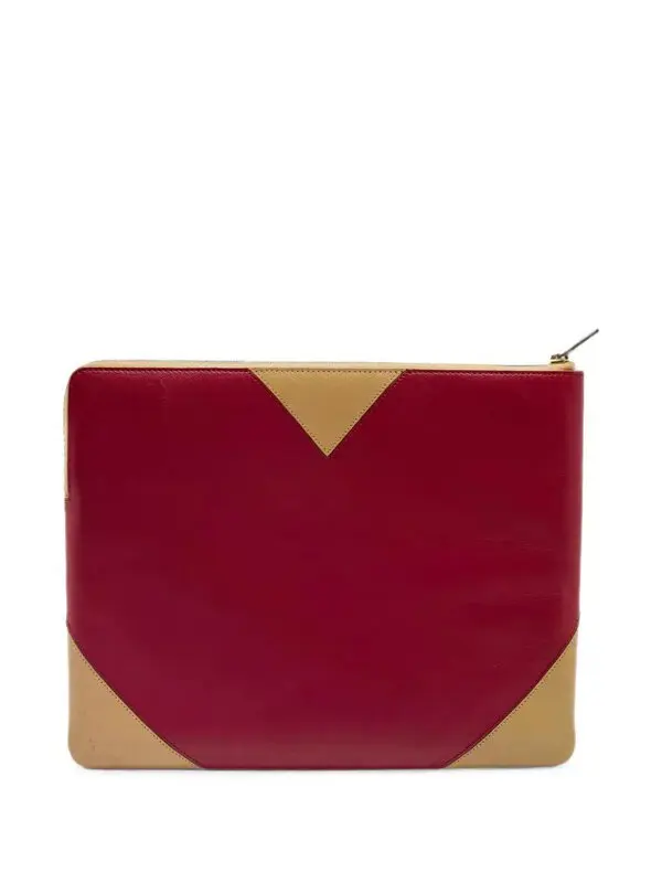 Celine Heart-motif Zip-fastening Clutch Bag